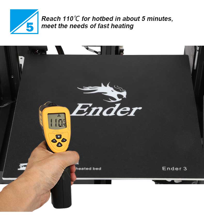 Creality Ender-3 3D Printer Kit (220x220x250mm Build Volume ...